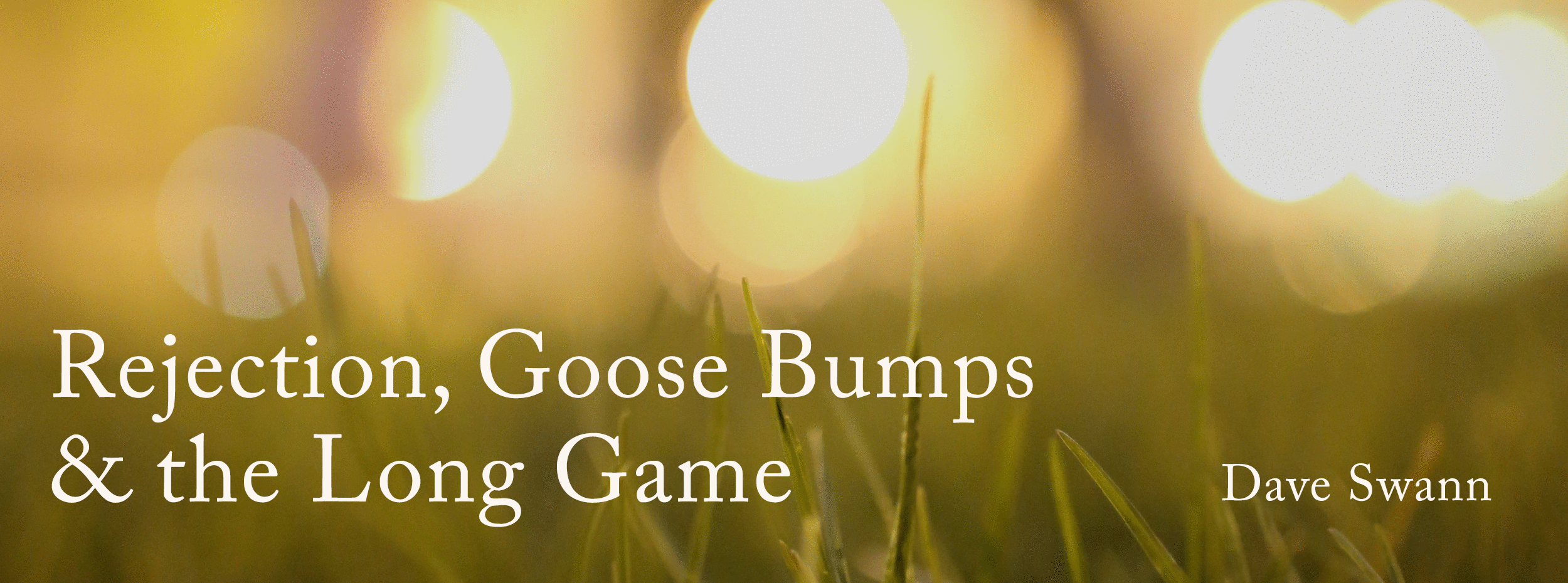 Rejection, Goose Bumps & the Long Game - Hive South Yorkshire