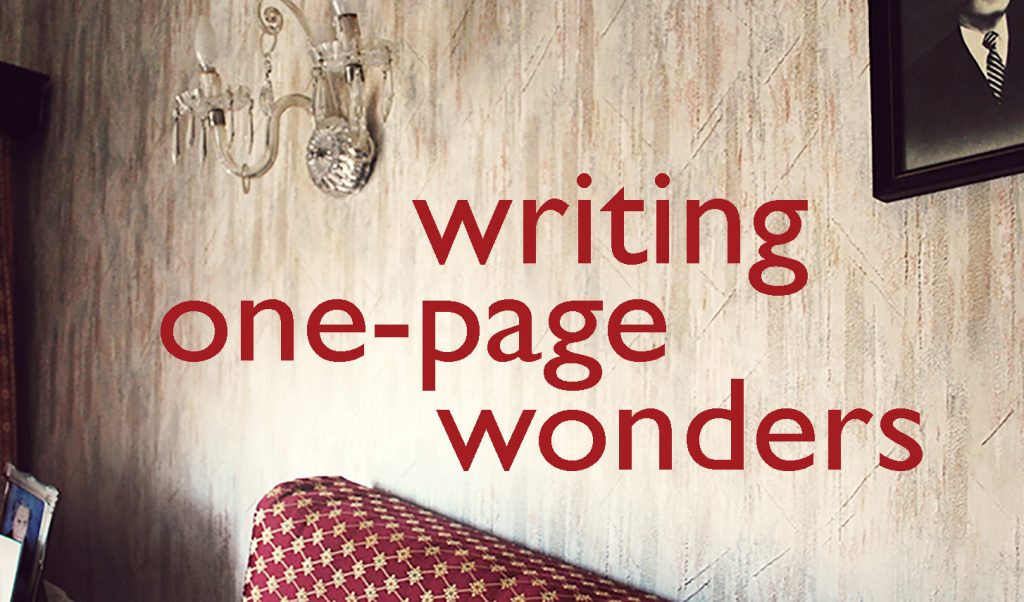 Writing One-page Wonders - Hive South Yorkshire